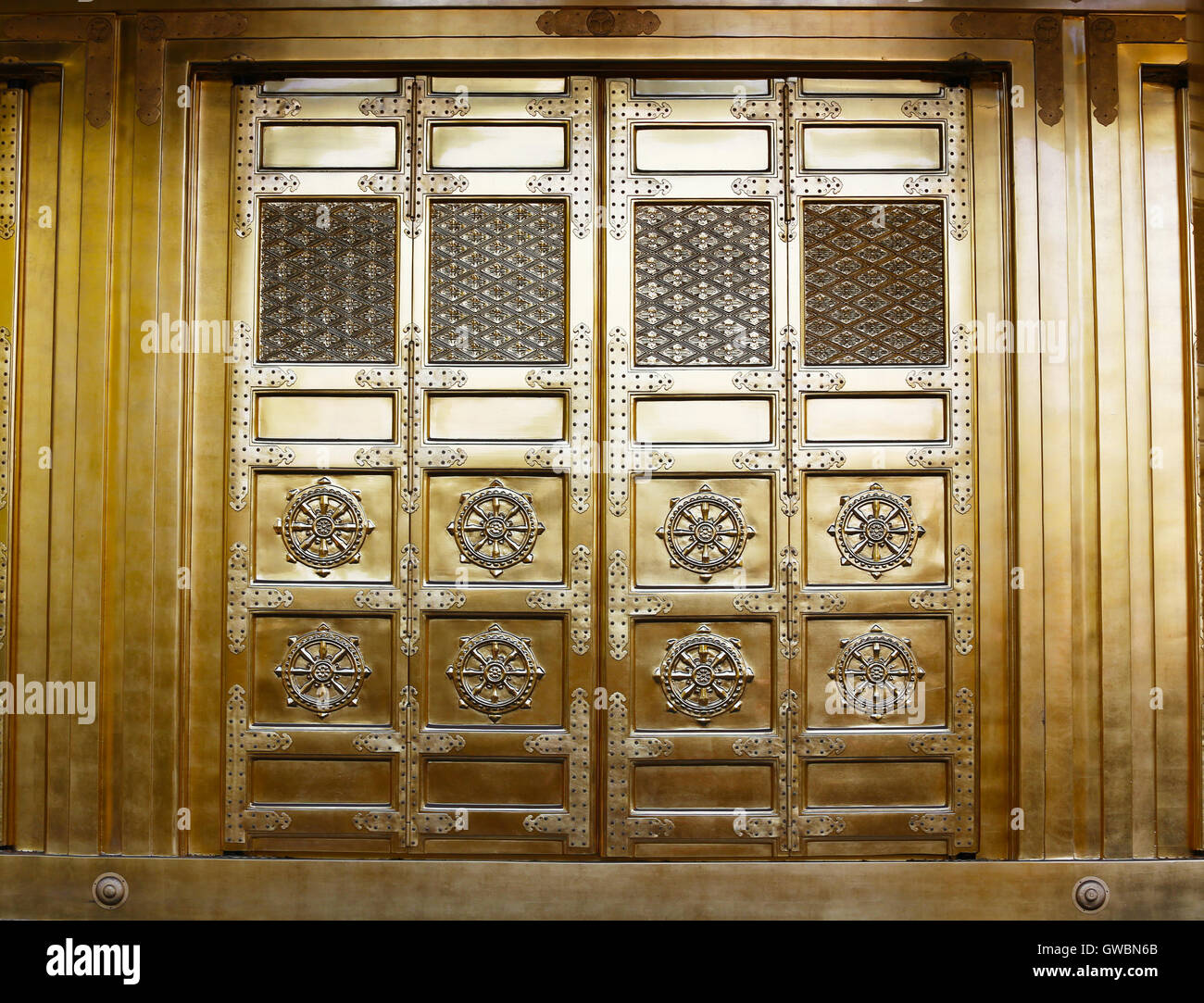 Golden Temple Door at Ueno Park, Tokyo Stock Photo - Alamy
