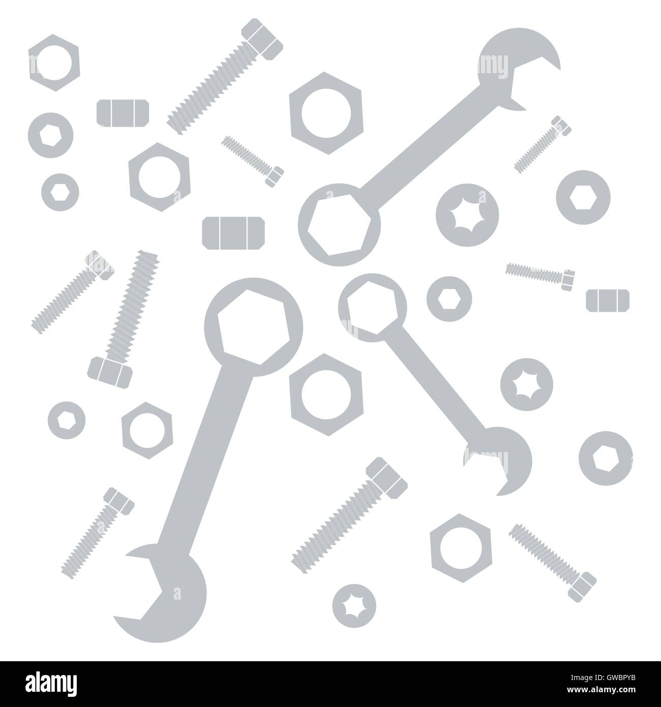 Nice picture of a colored tools on a white background Stock Vector ...