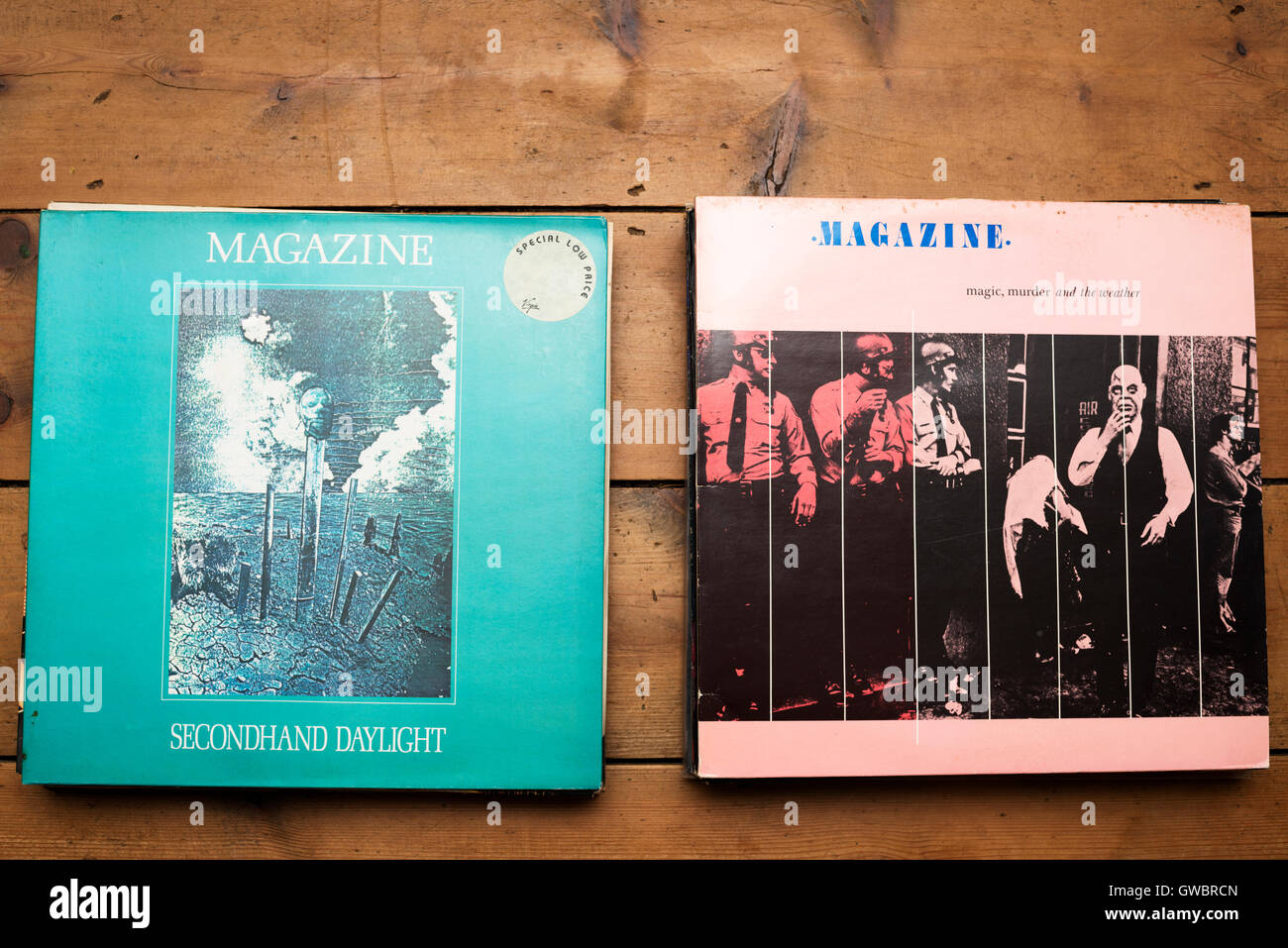 Magazine LP records Stock Photo - Alamy