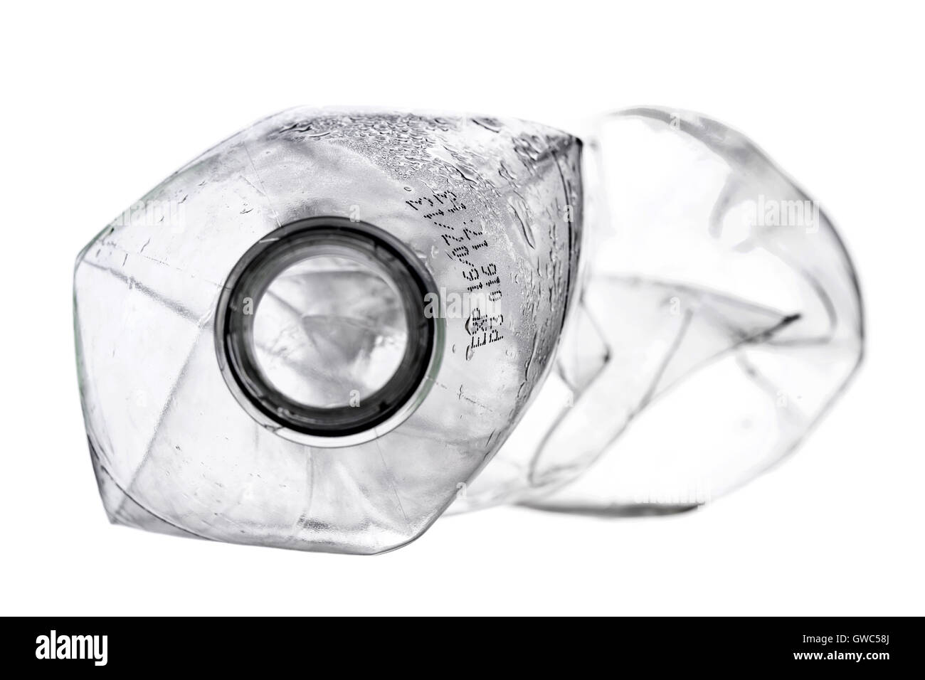 Deformed empty plastic bottle hi-res stock photography and images - Alamy