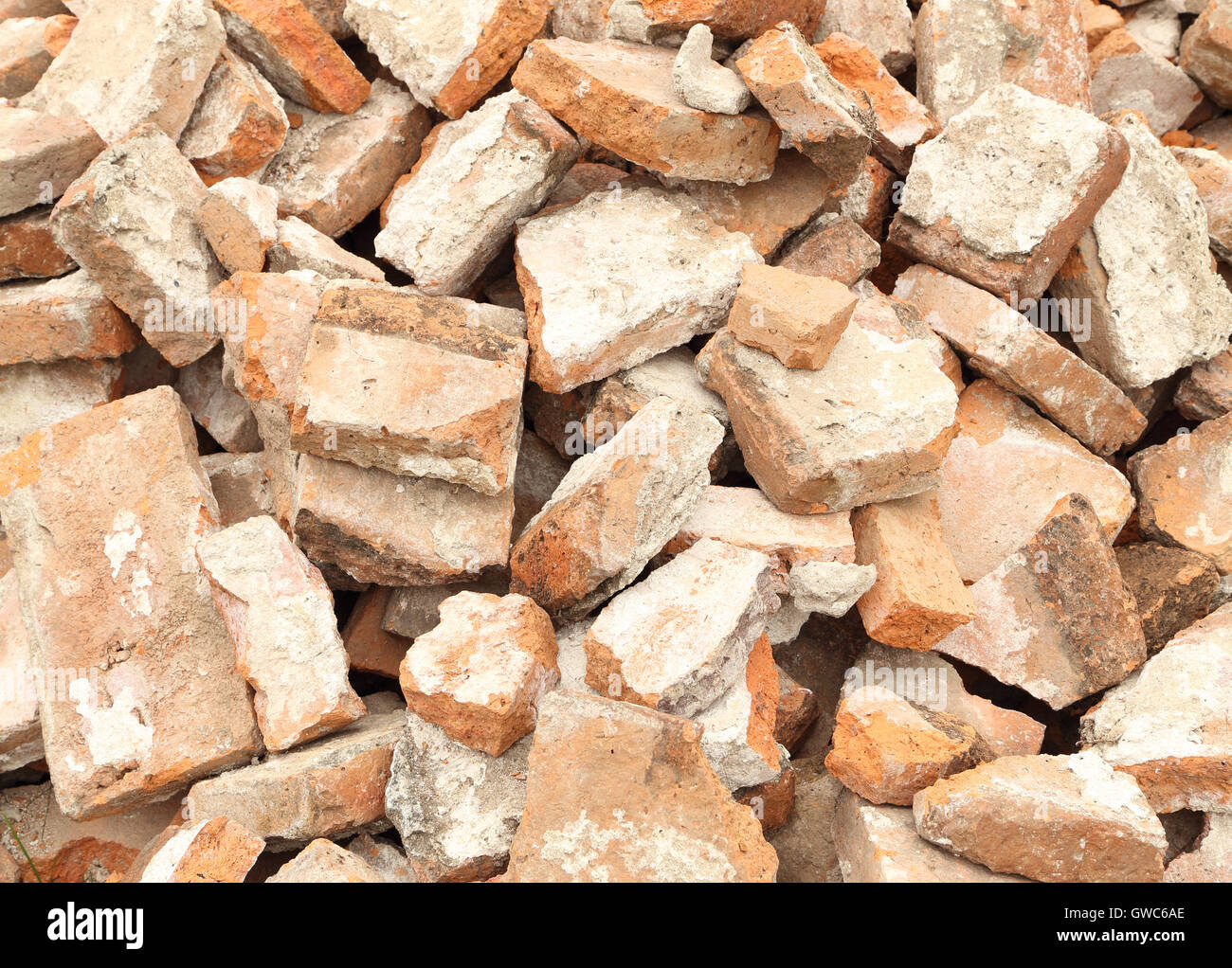 Pile of brick wall Stock Photo - Alamy