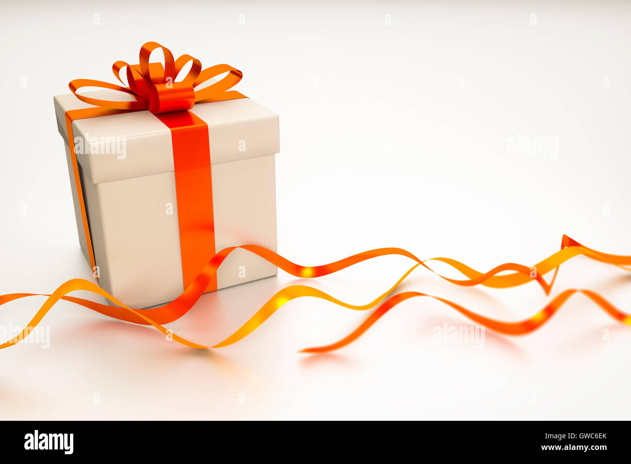 gift box with red ribbon Stock Photo - Alamy