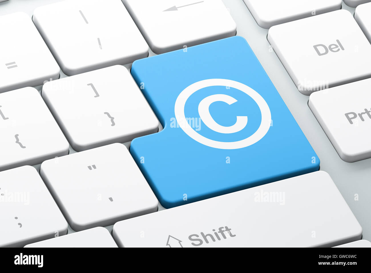 Law concept: Copyright on computer keyboard Stock Photo - Alamy