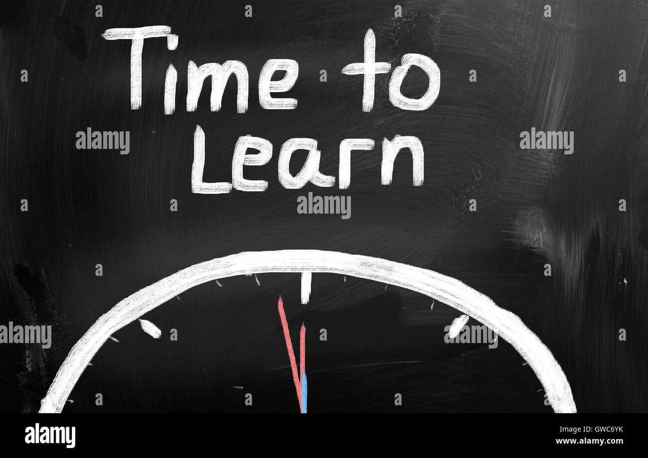 Time To Learn Concept Stock Photo - Alamy