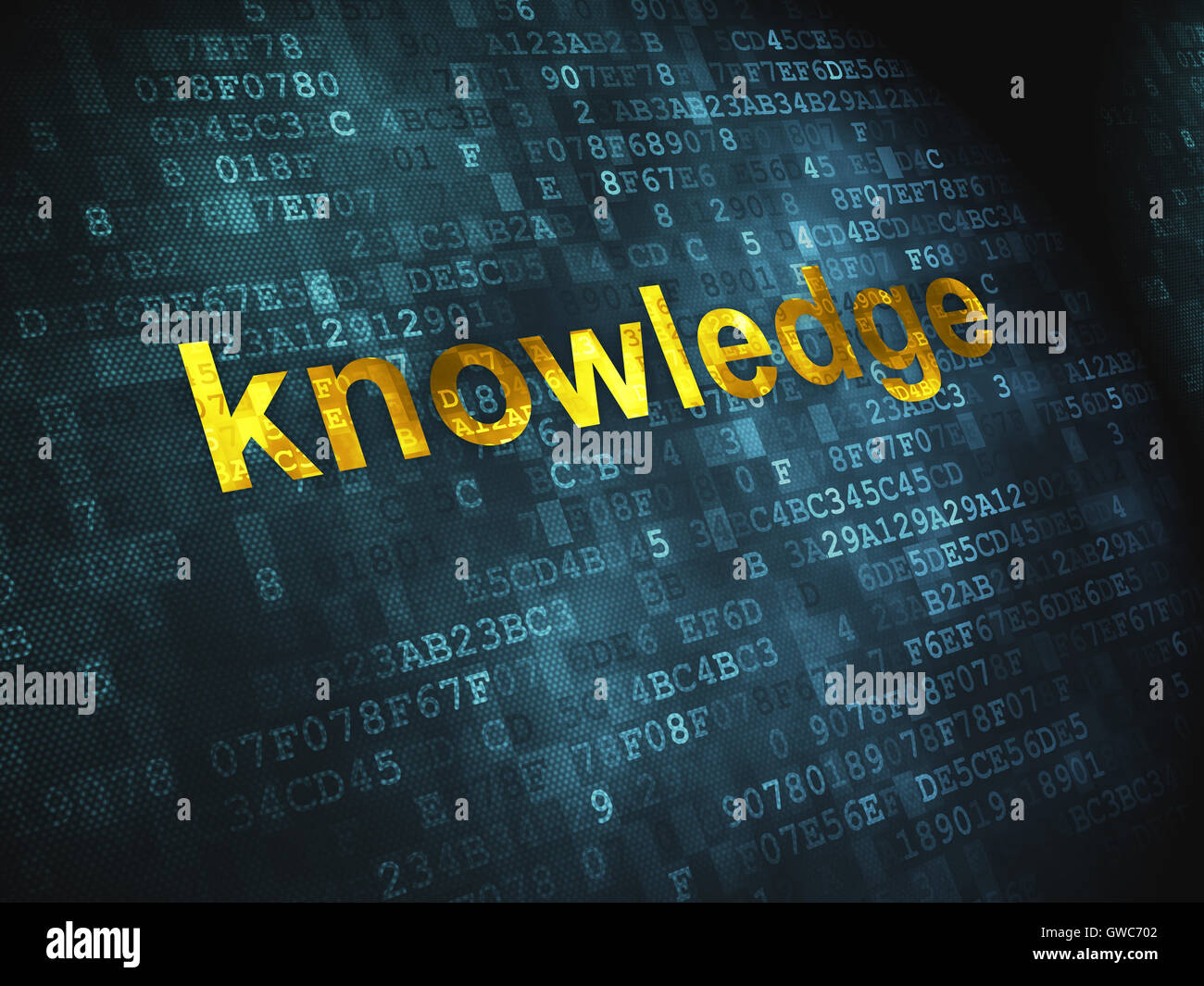 Education concept: Knowledge on digital background Stock Photo - Alamy