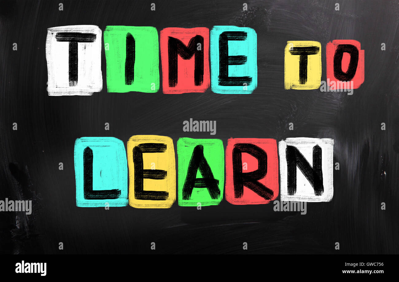 Time To Learn Concept Stock Photo - Alamy