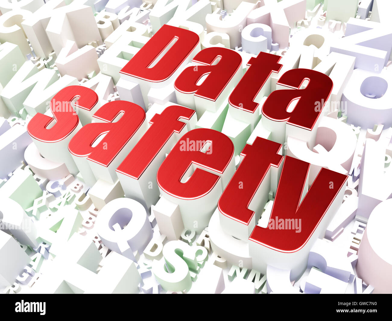 Information concept: Data Safety on alphabet Stock Photo - Alamy