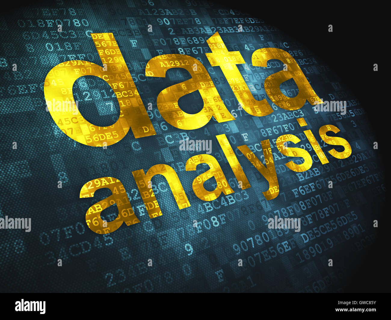 Information concept: Data Analysis on digital background Stock Photo ...