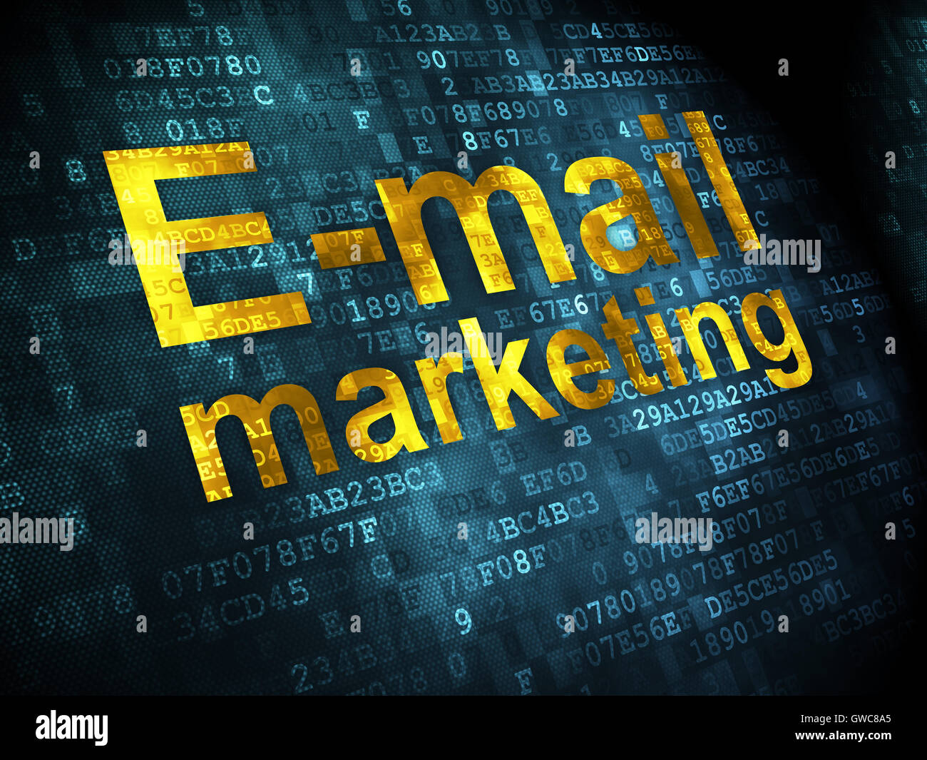 Marketing concept: E-mail Marketing on digital background Stock Photo ...