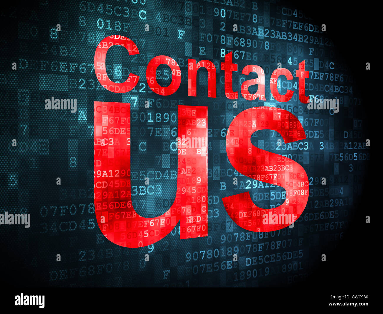 Marketing concept: Contact Us on digital background Stock Photo - Alamy