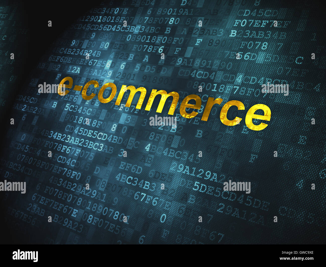 Business concept: E-commerce on digital background Stock Photo - Alamy