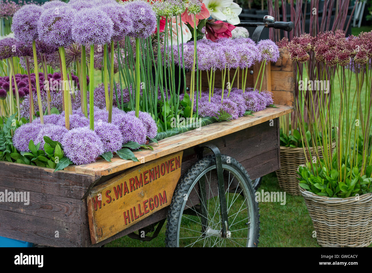 Flower cart display hi-res stock photography and images - Alamy