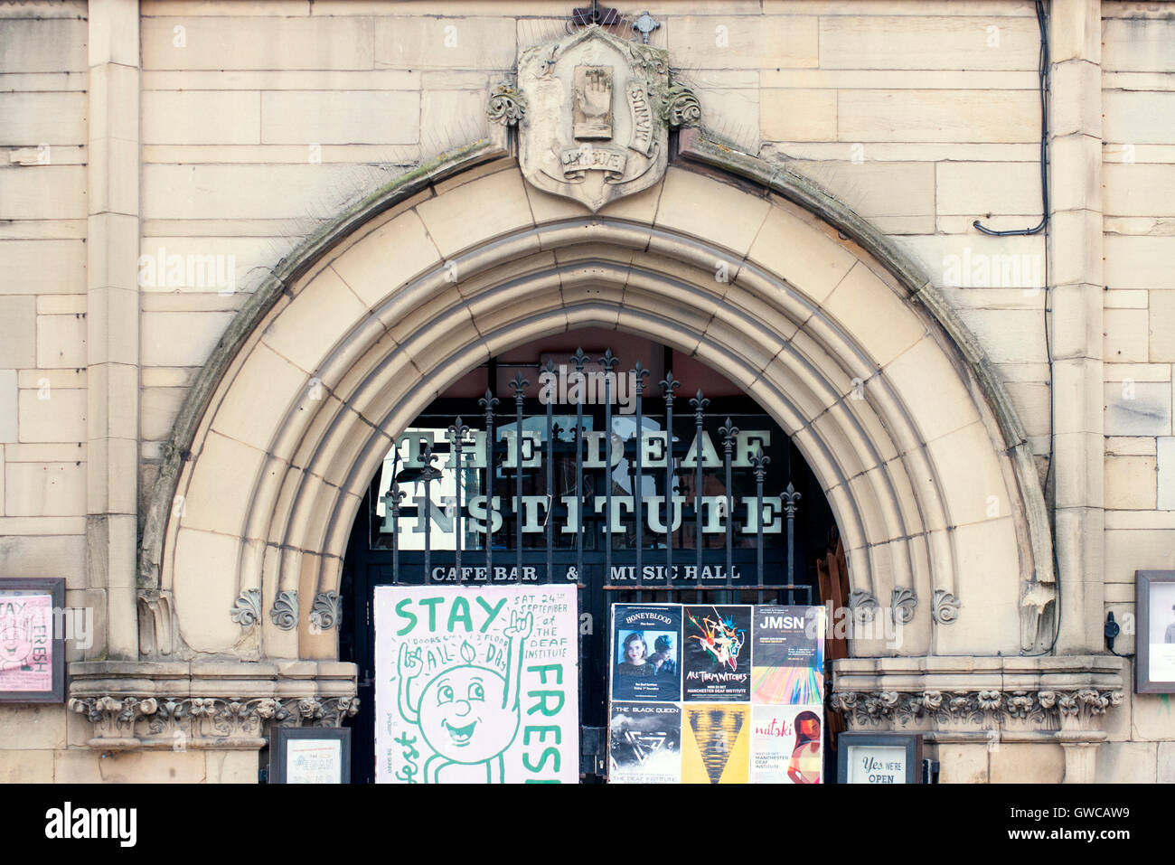 The Deaf Institute. Manchester Cafe Bar and Venue Stock Photo - Alamy