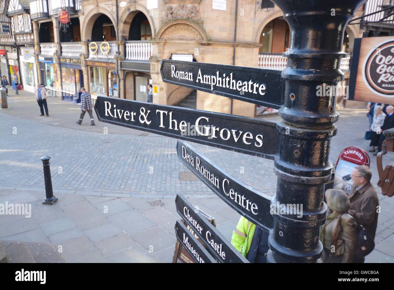 Chester tourism sign hi-res stock photography and images - Alamy