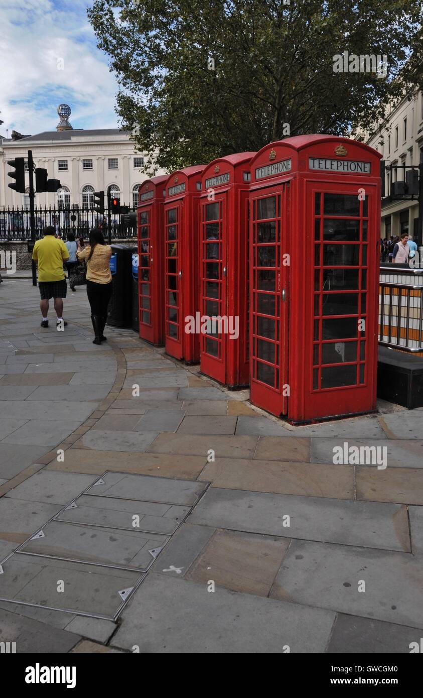 Modern uk telephone boxes hi-res stock photography and images - Alamy