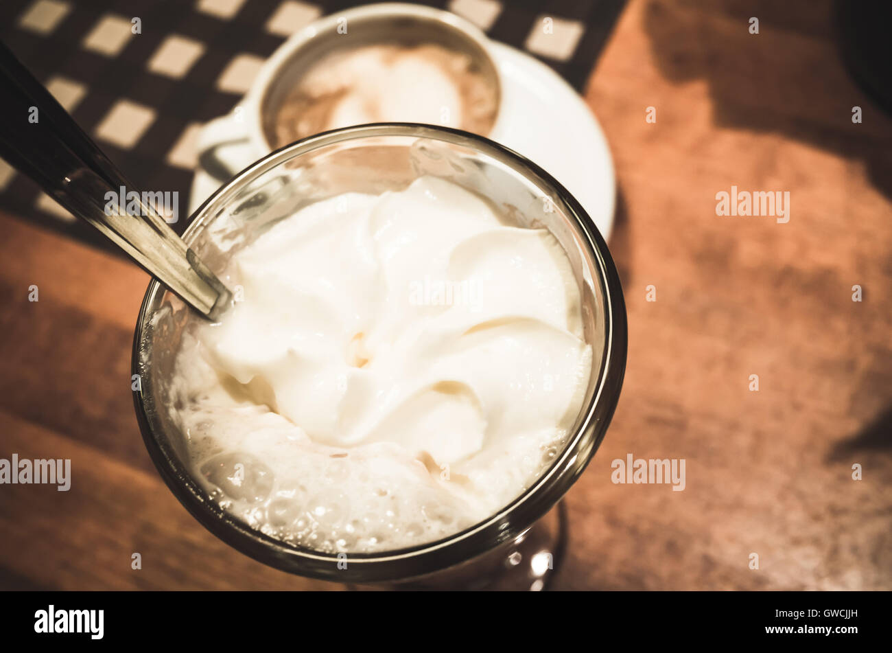 Cup whipped cream stands hi-res stock photography and images - Alamy