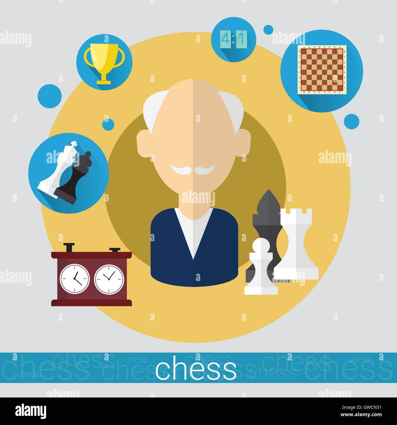 Professional chess player Stock Vector Images - Alamy