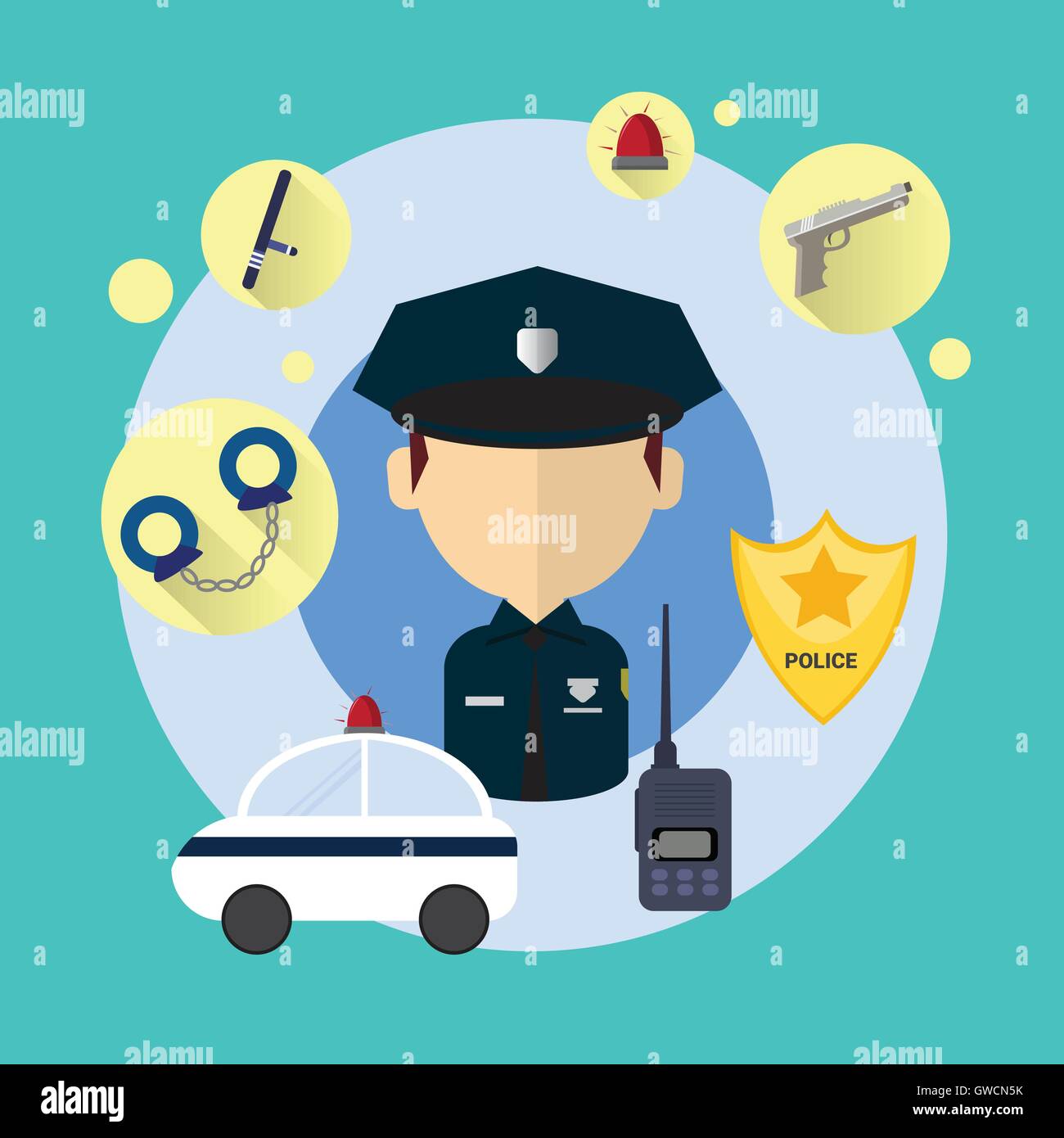 Police Officer Man Icon Stock Vector Image & Art - Alamy