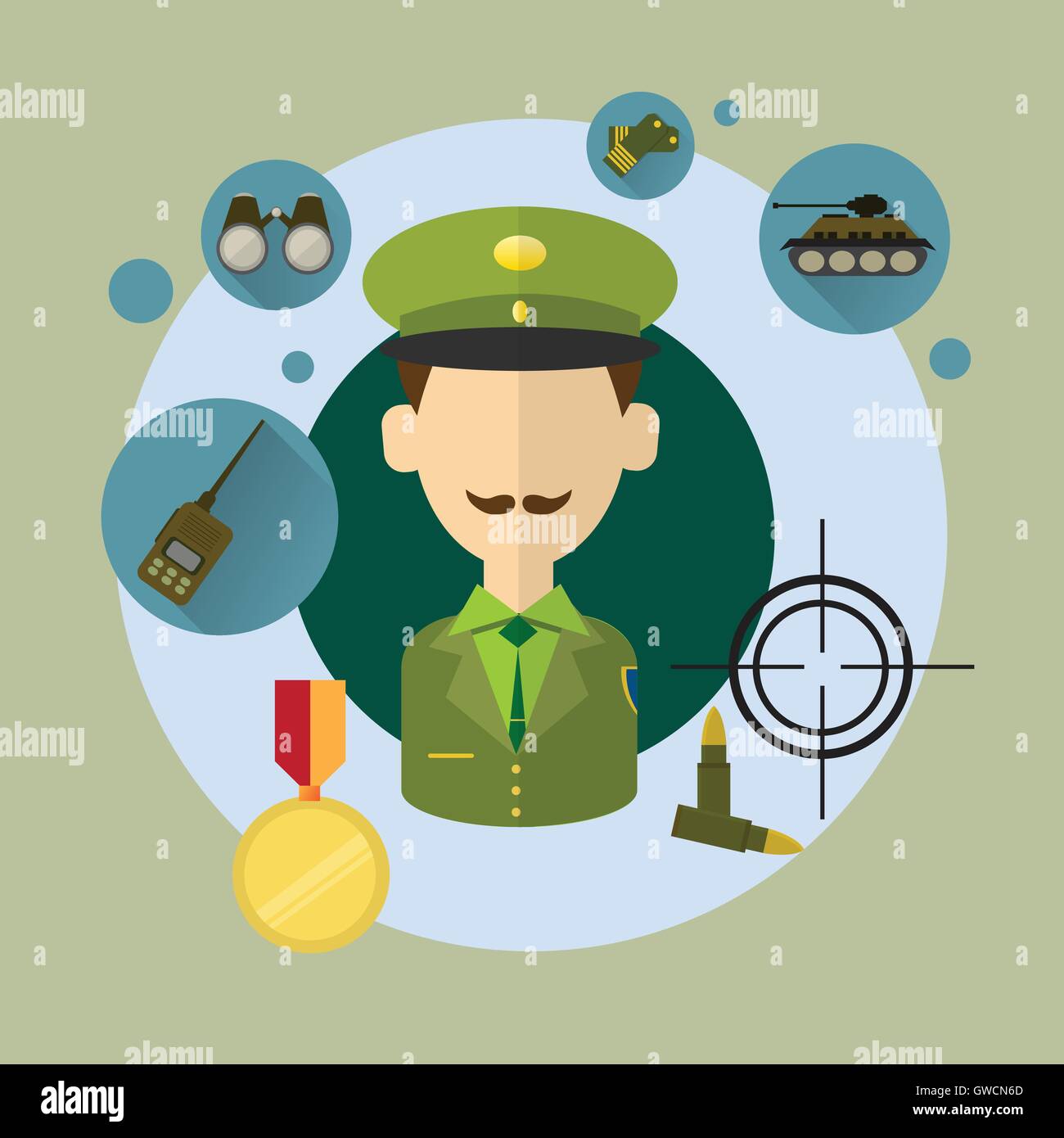 Military Man Commander Icon Stock Vector Image & Art - Alamy