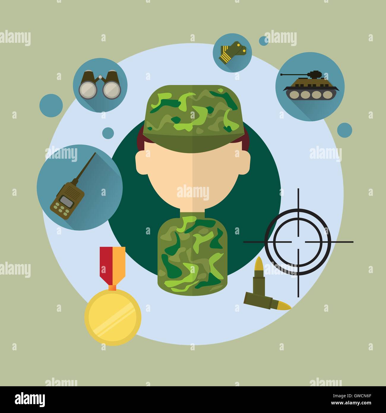 Military Man Soldier Icon Stock Vector Image & Art - Alamy