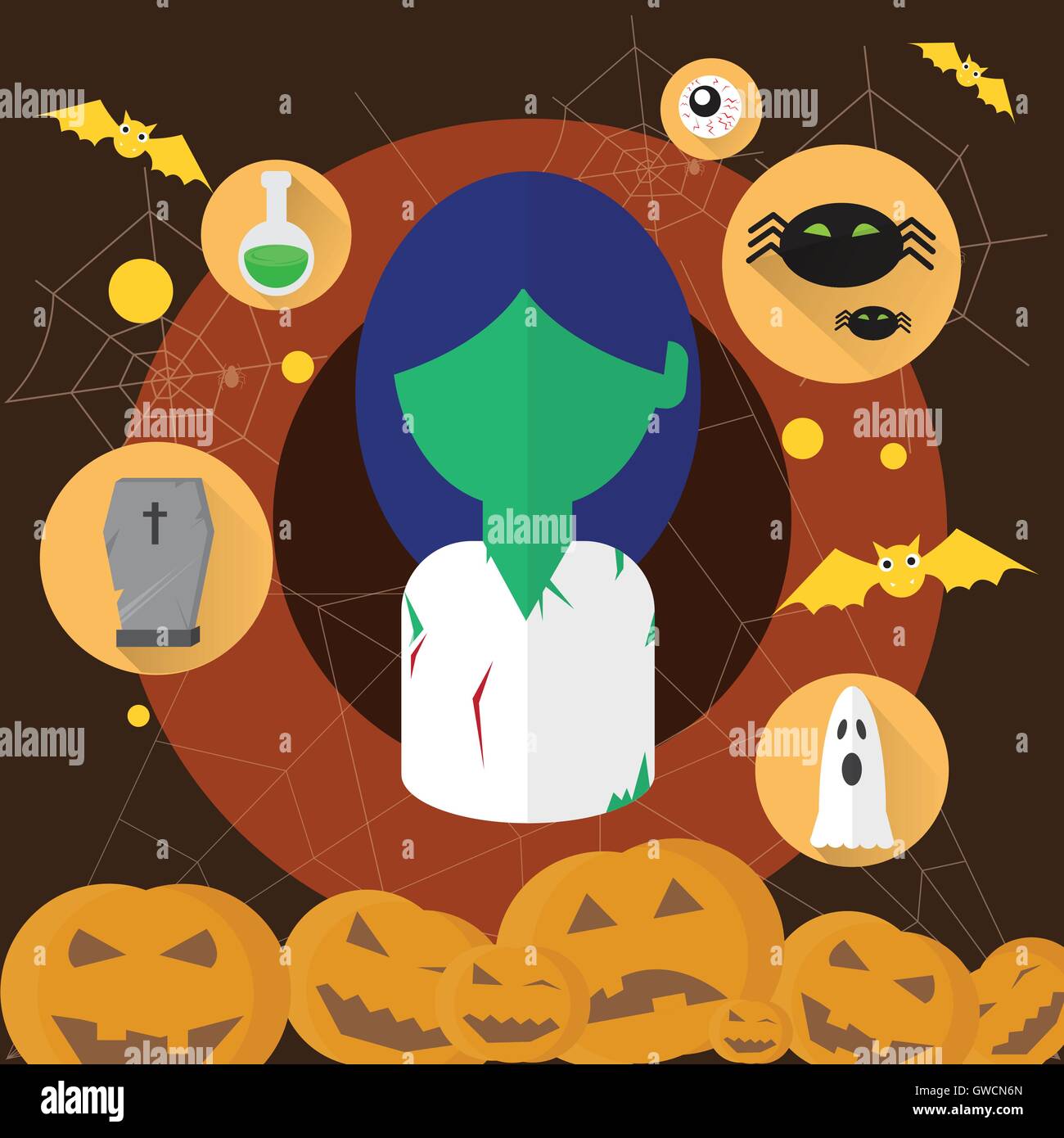 Corpse woman horror Stock Vector Images - Alamy