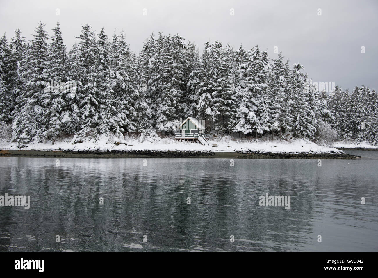 Winter Snow Juneau Alaska Stock Photo - Alamy