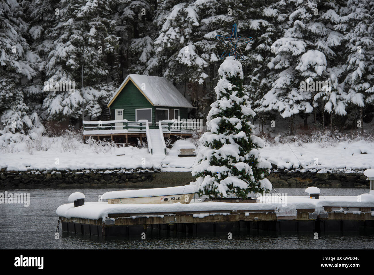 Winter Snow Juneau Alaska Stock Photo - Alamy