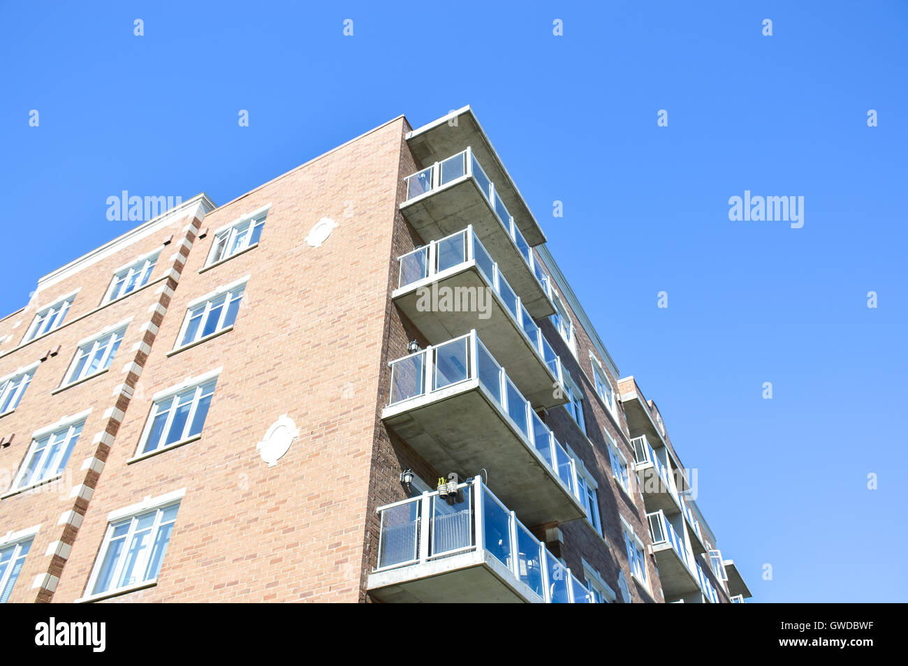 Condo building in Montreal downtown Stock Photo - Alamy