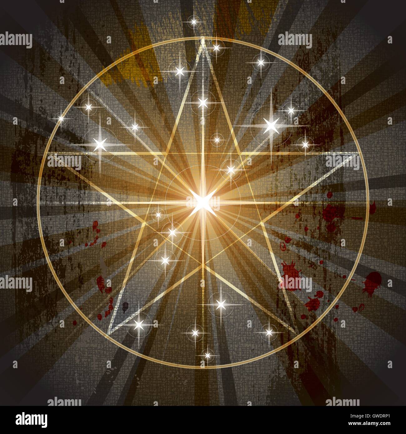 Pentagram alchemy Stock Vector Images - Alamy