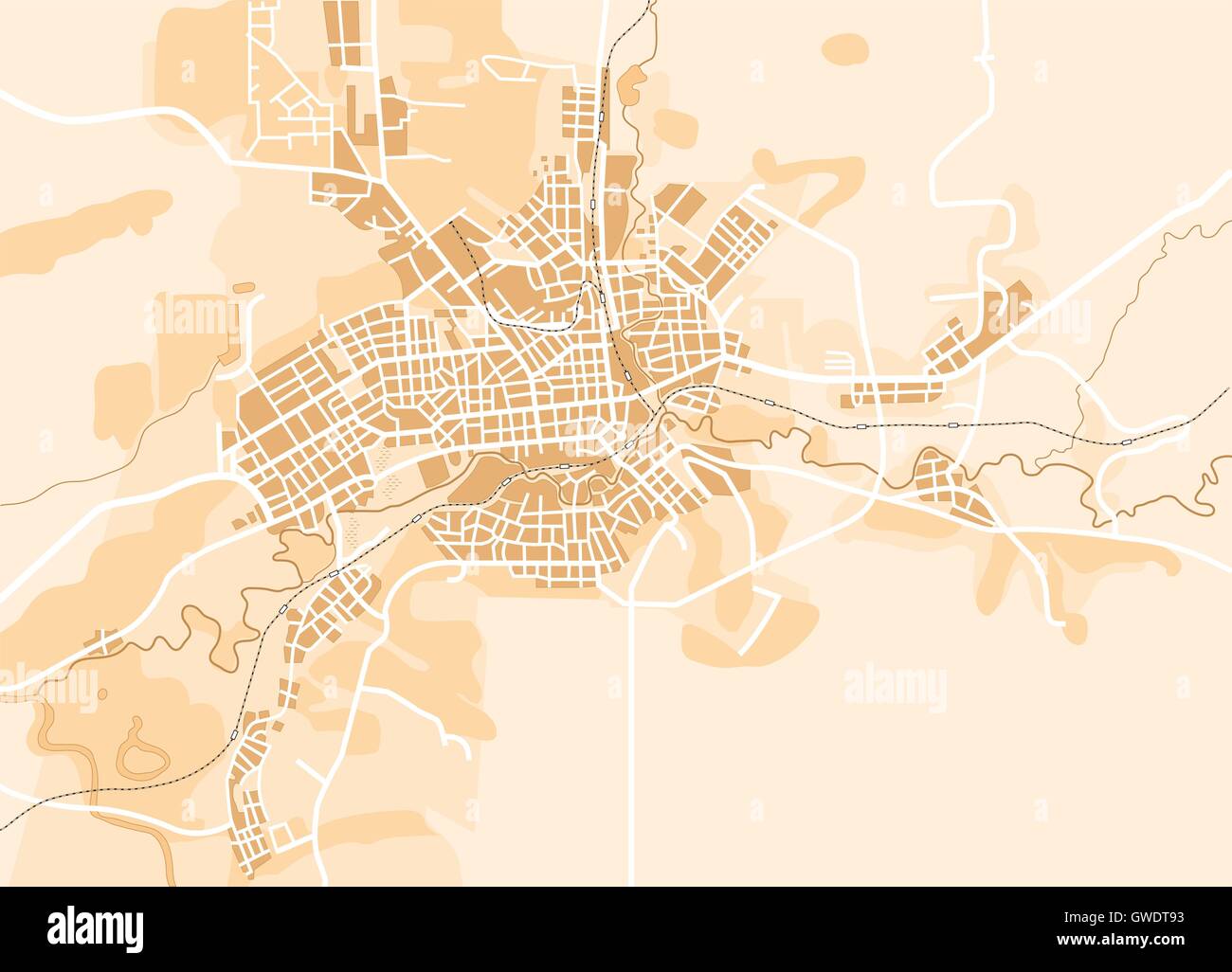 Vector Map of The City Stock Vector Image & Art - Alamy