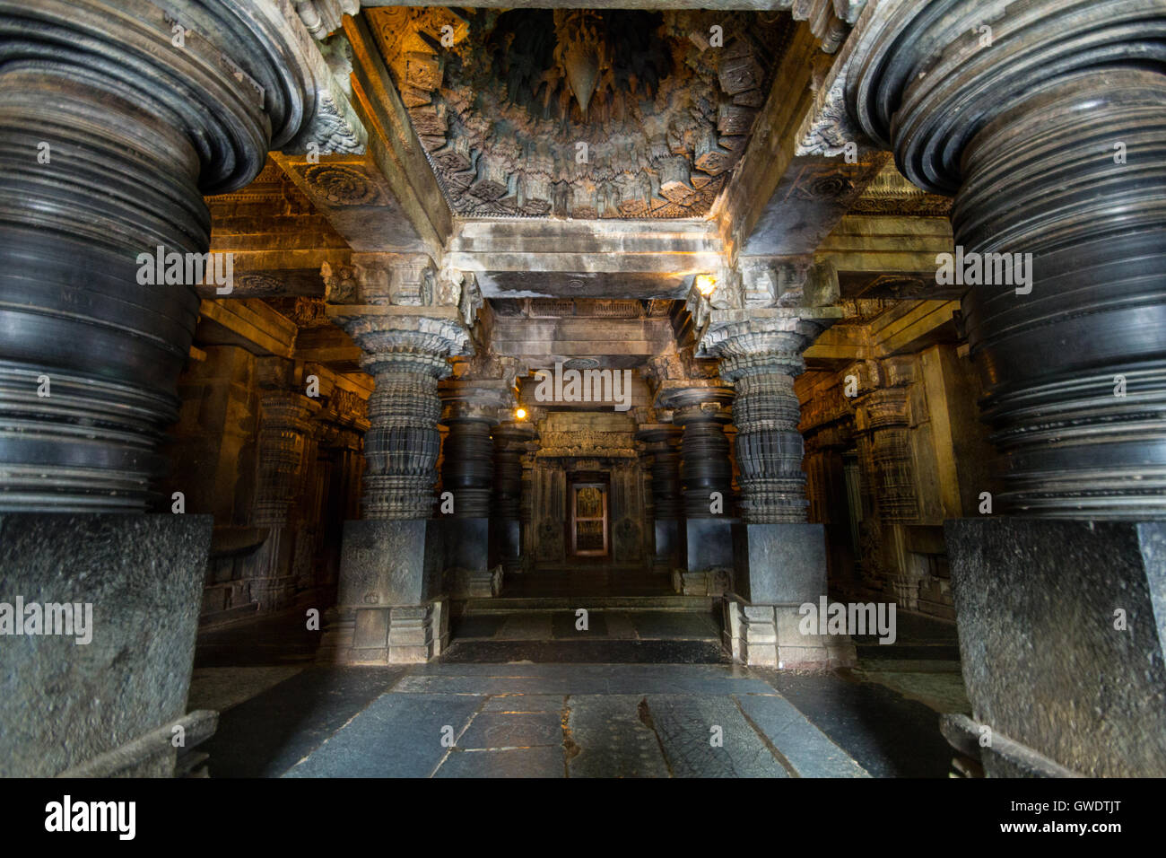 Minor shrine (aedicula) with domical ceiling and Pillars inside the ...