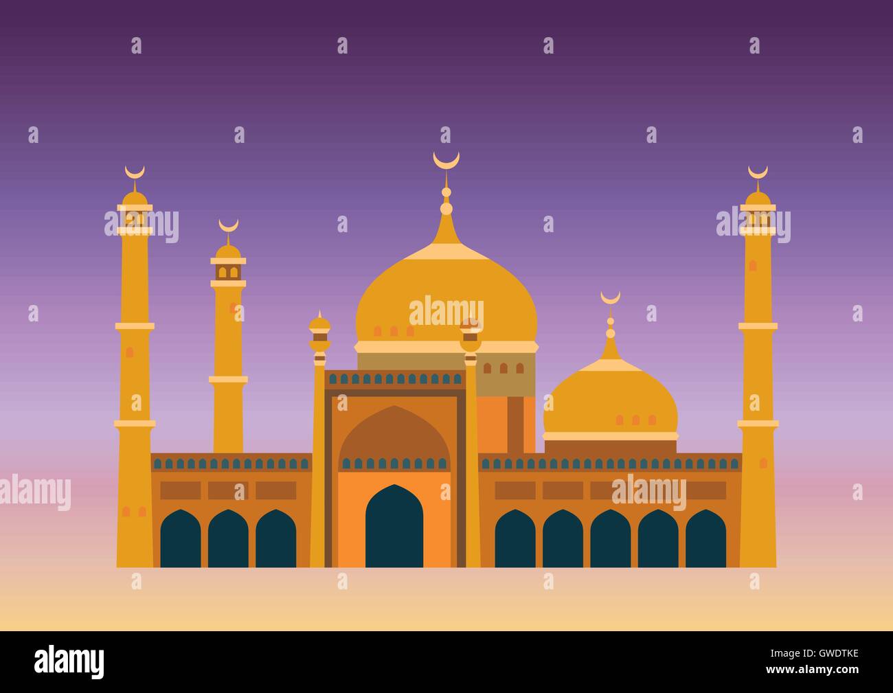 Egypt dome islam architecture Stock Vector Images - Alamy