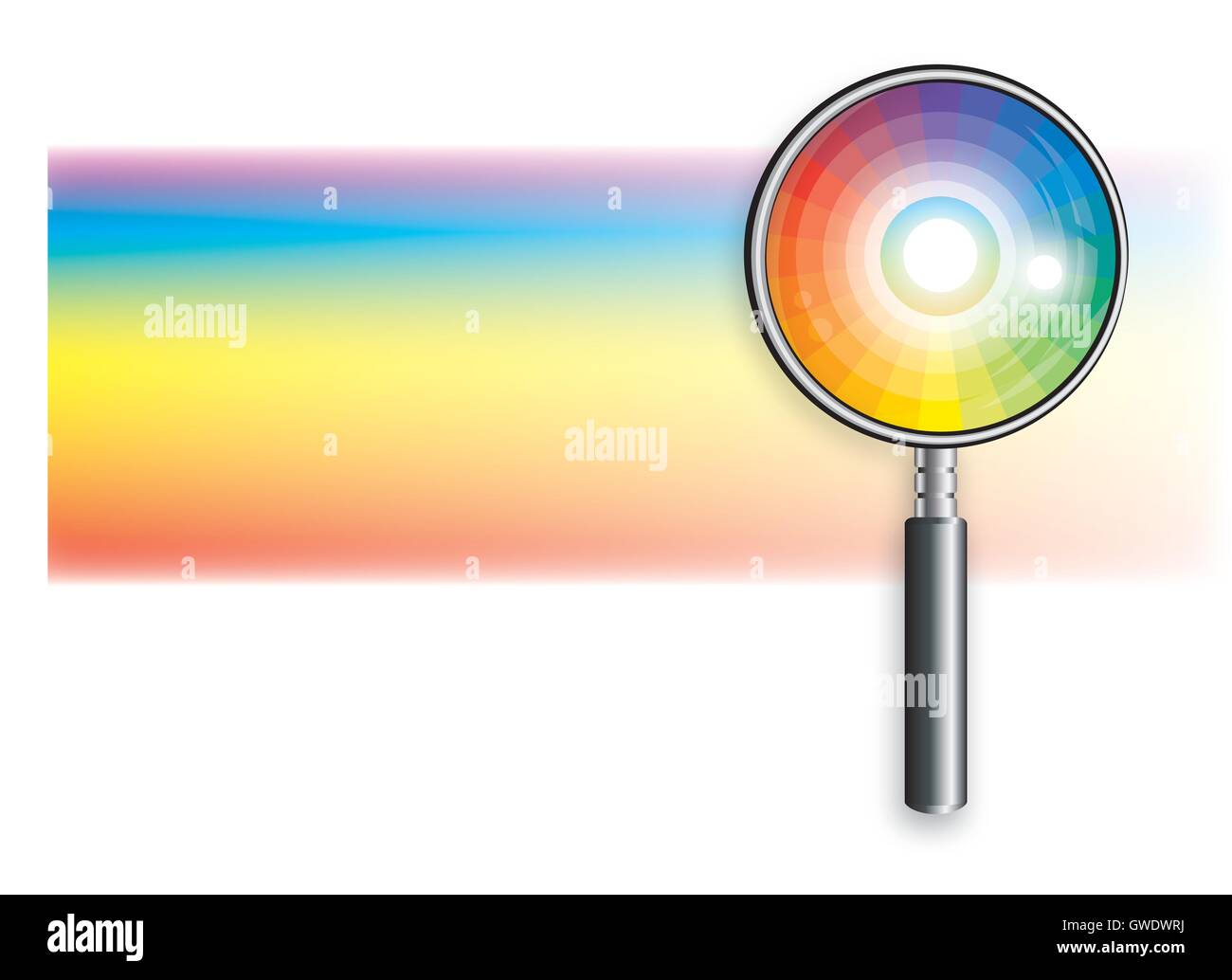 Magnifying glass illustration detail Cut Out Stock Images & Pictures ...