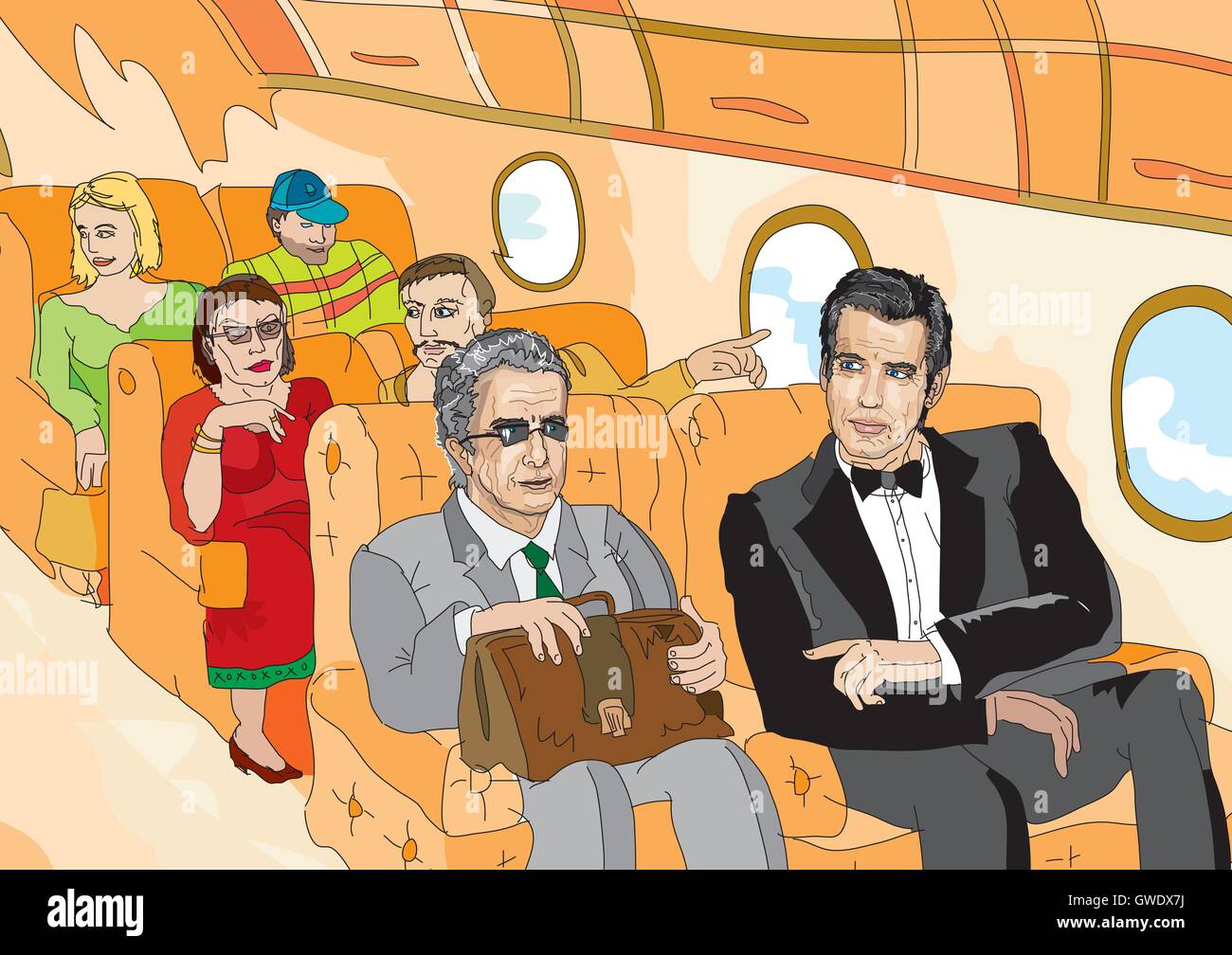 Compartment air Stock Vector Images - Alamy