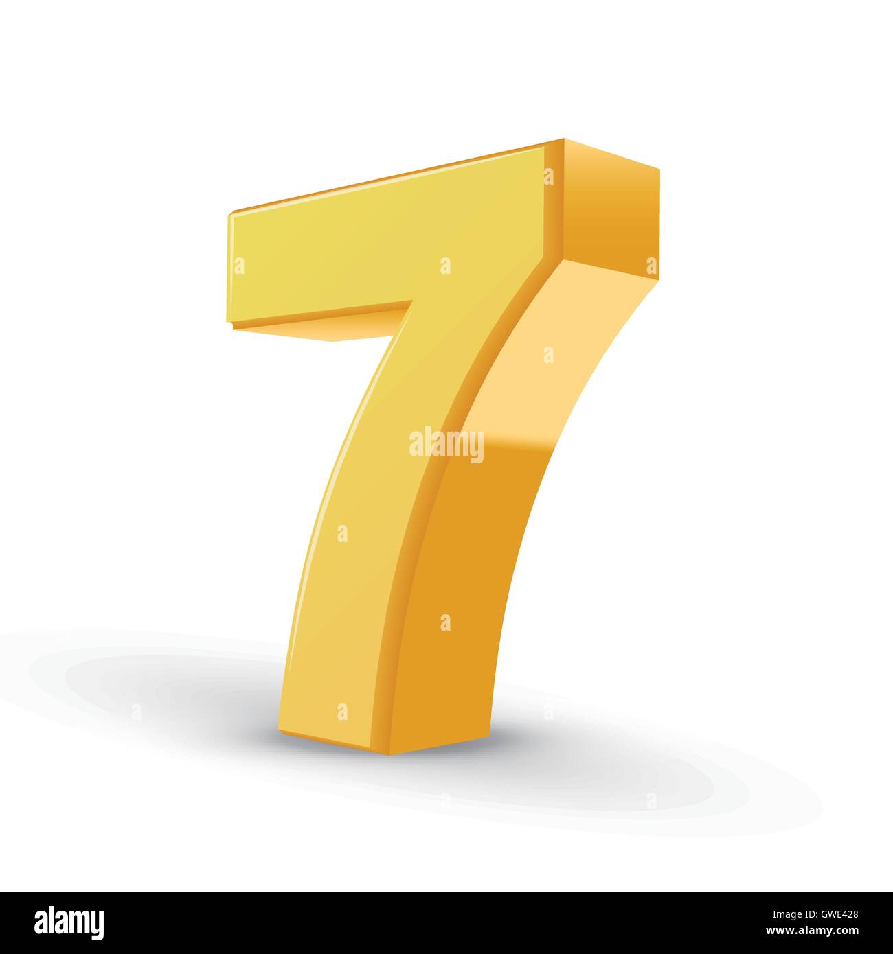 Yellow number 7 hi-res stock photography and images - Alamy