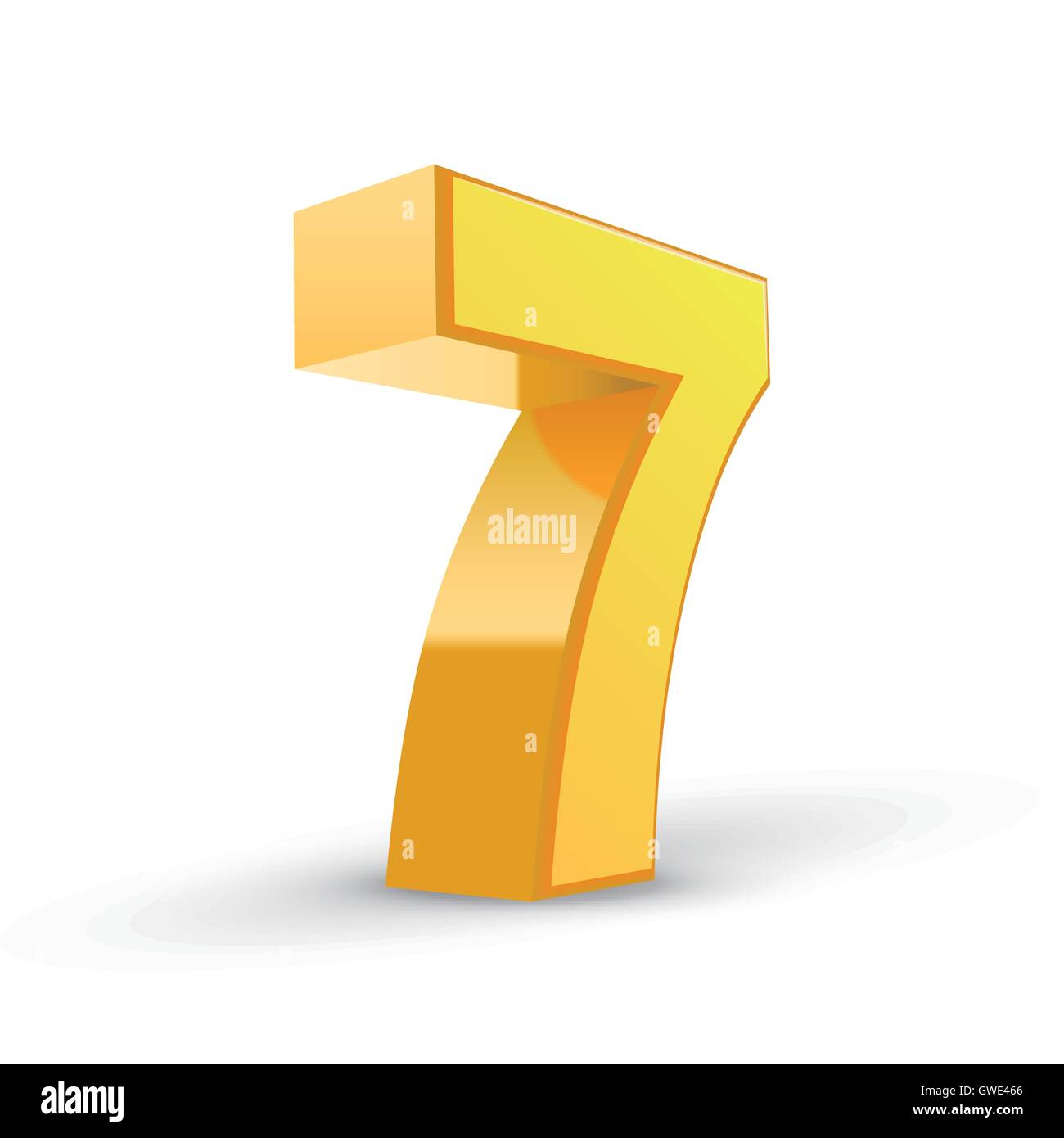 Yellow number 7 hi-res stock photography and images - Alamy