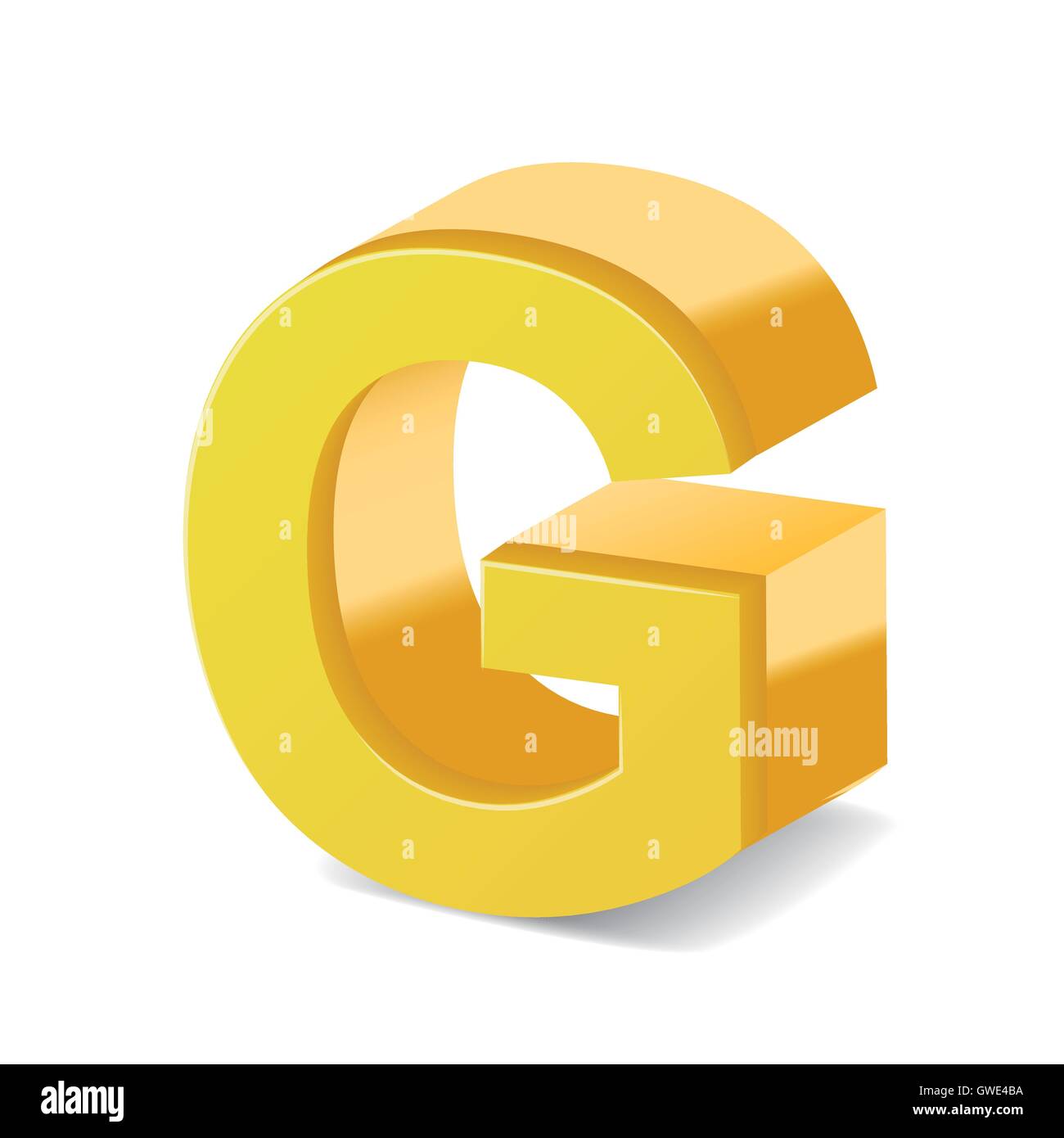 Yellow letter g hi-res stock photography and images - Alamy