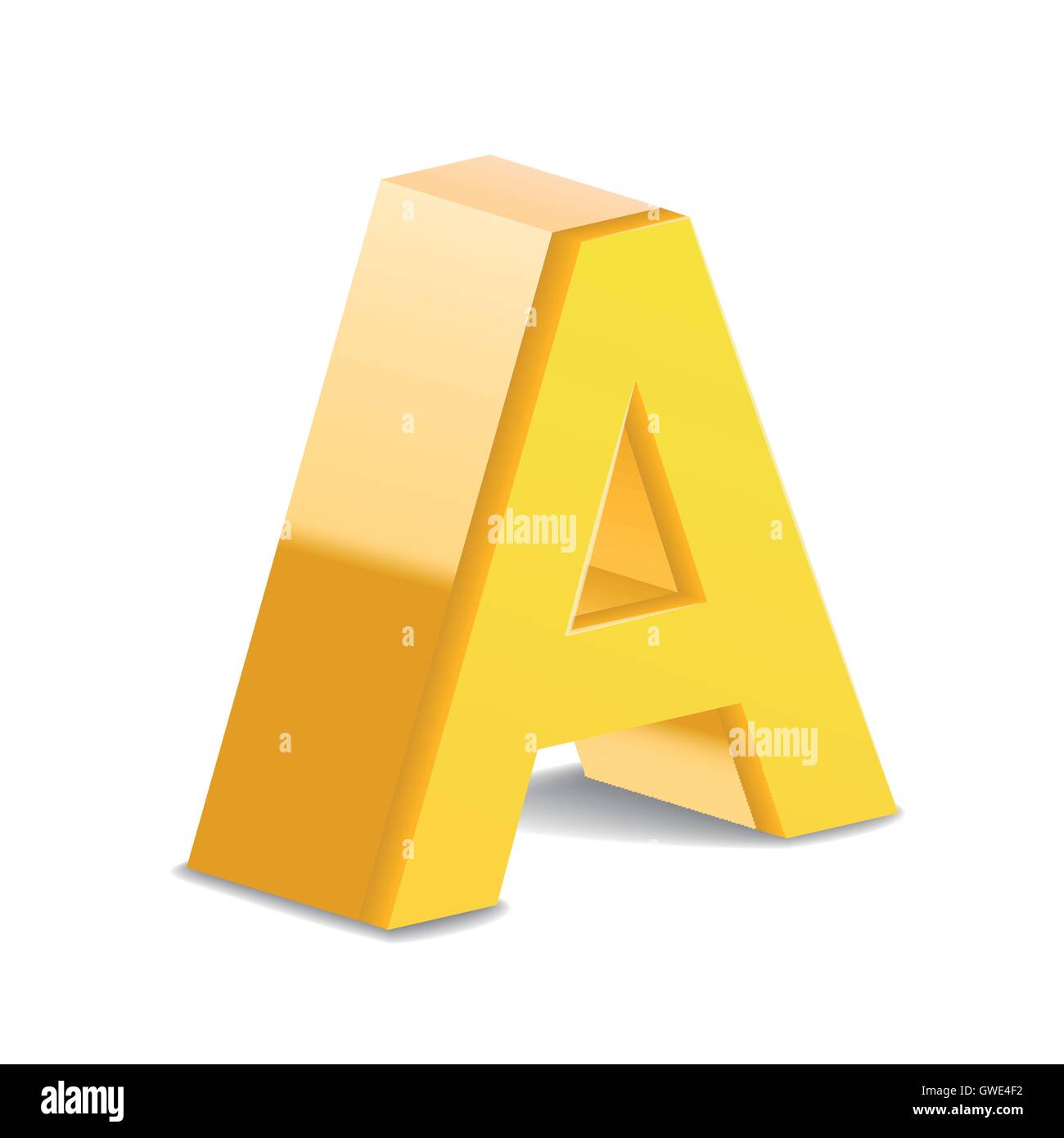 3d yellow letter glossy Stock Vector Images - Alamy
