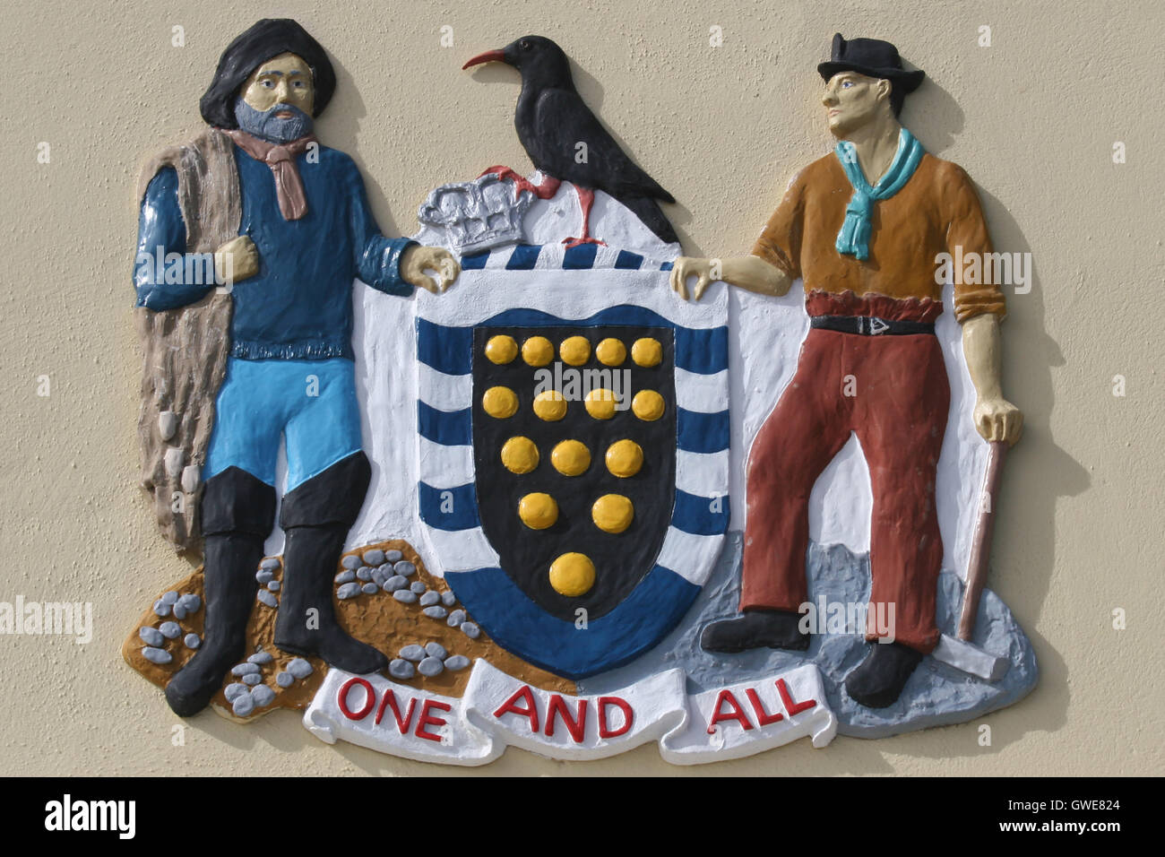 Cornwall coat of arms hi-res stock photography and images - Alamy