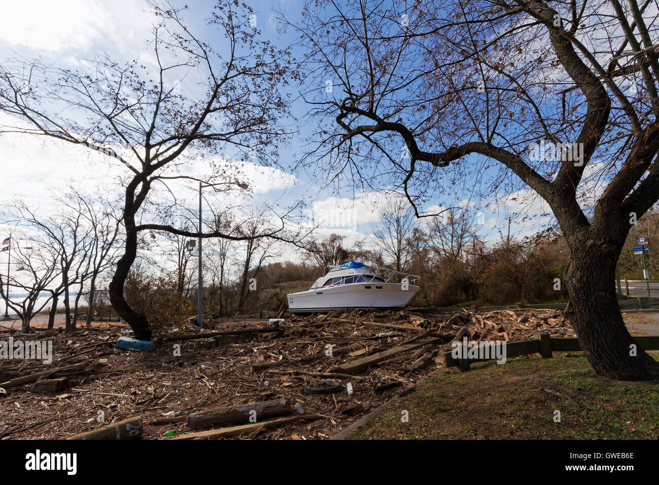 STATEN ISLAND, USA - NOVEMBER 4: The images of devastation caused by ...