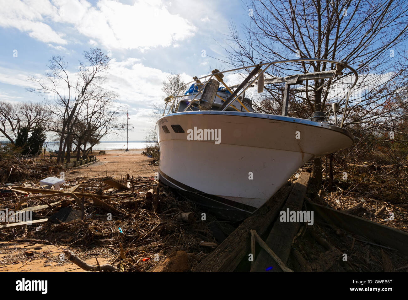 STATEN ISLAND, USA - NOVEMBER 4: The images of devastation caused by ...