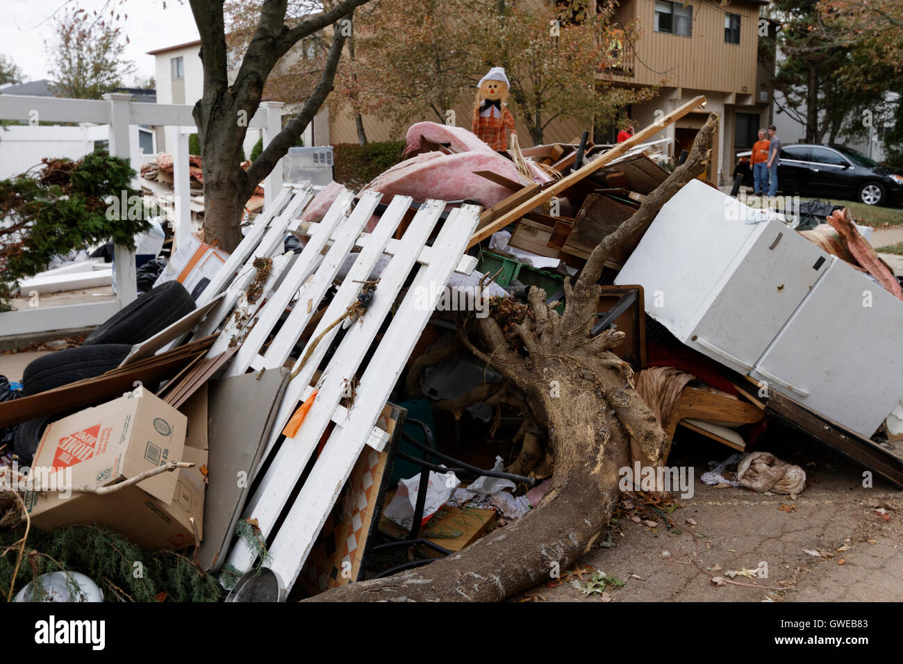 STATEN ISLAND, USA - NOVEMBER 4: The images of devastation caused by ...