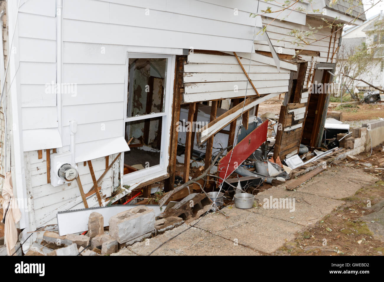 STATEN ISLAND, USA - NOVEMBER 4: The images of devastation caused by ...