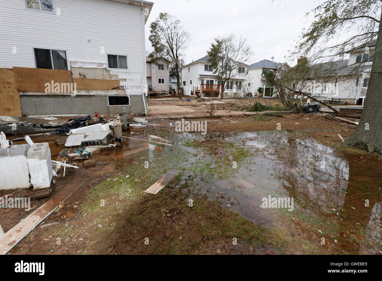 STATEN ISLAND, USA - NOVEMBER 4: The images of devastation caused by ...