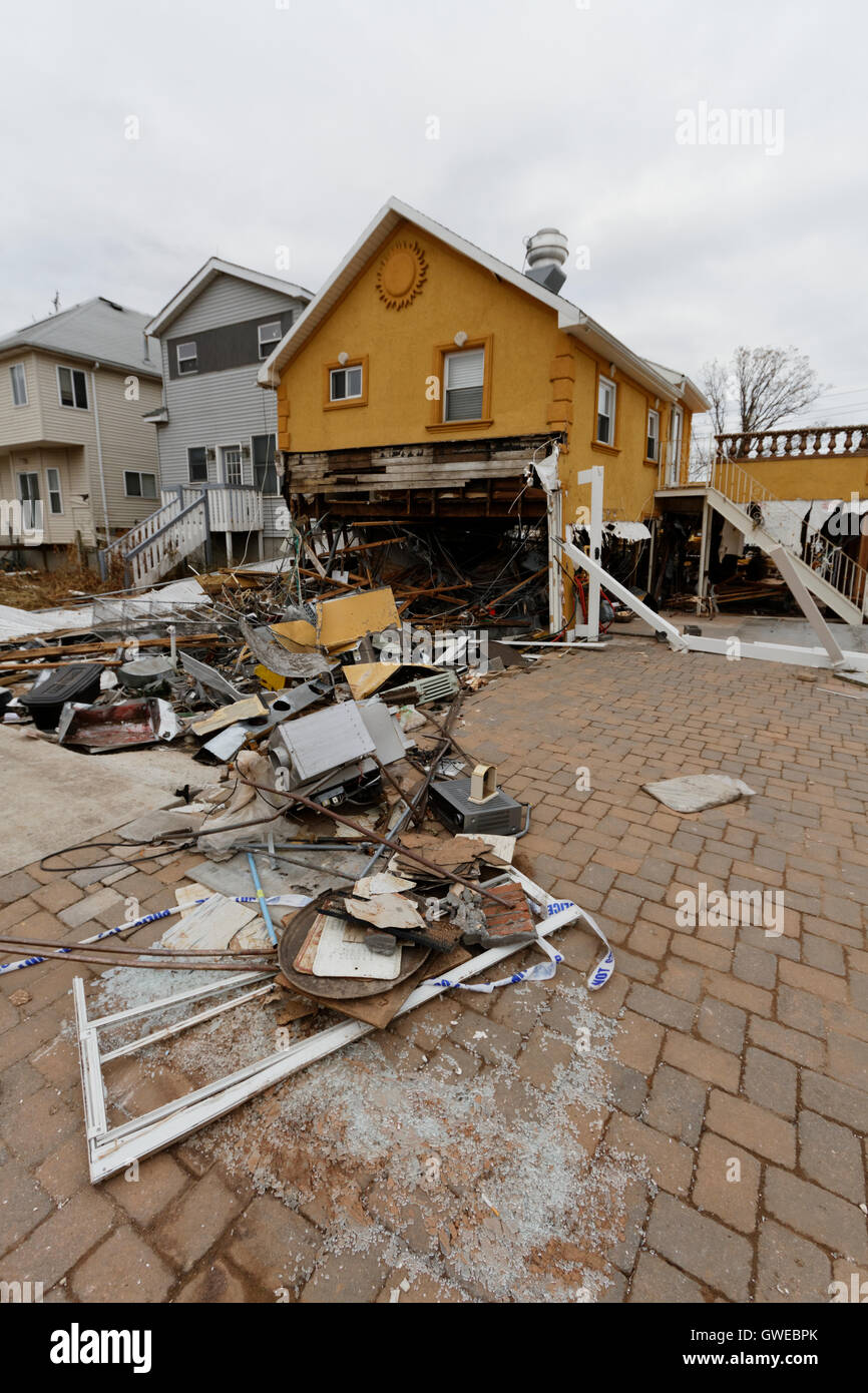 STATEN ISLAND, USA - NOVEMBER 4: The images of devastation caused by ...