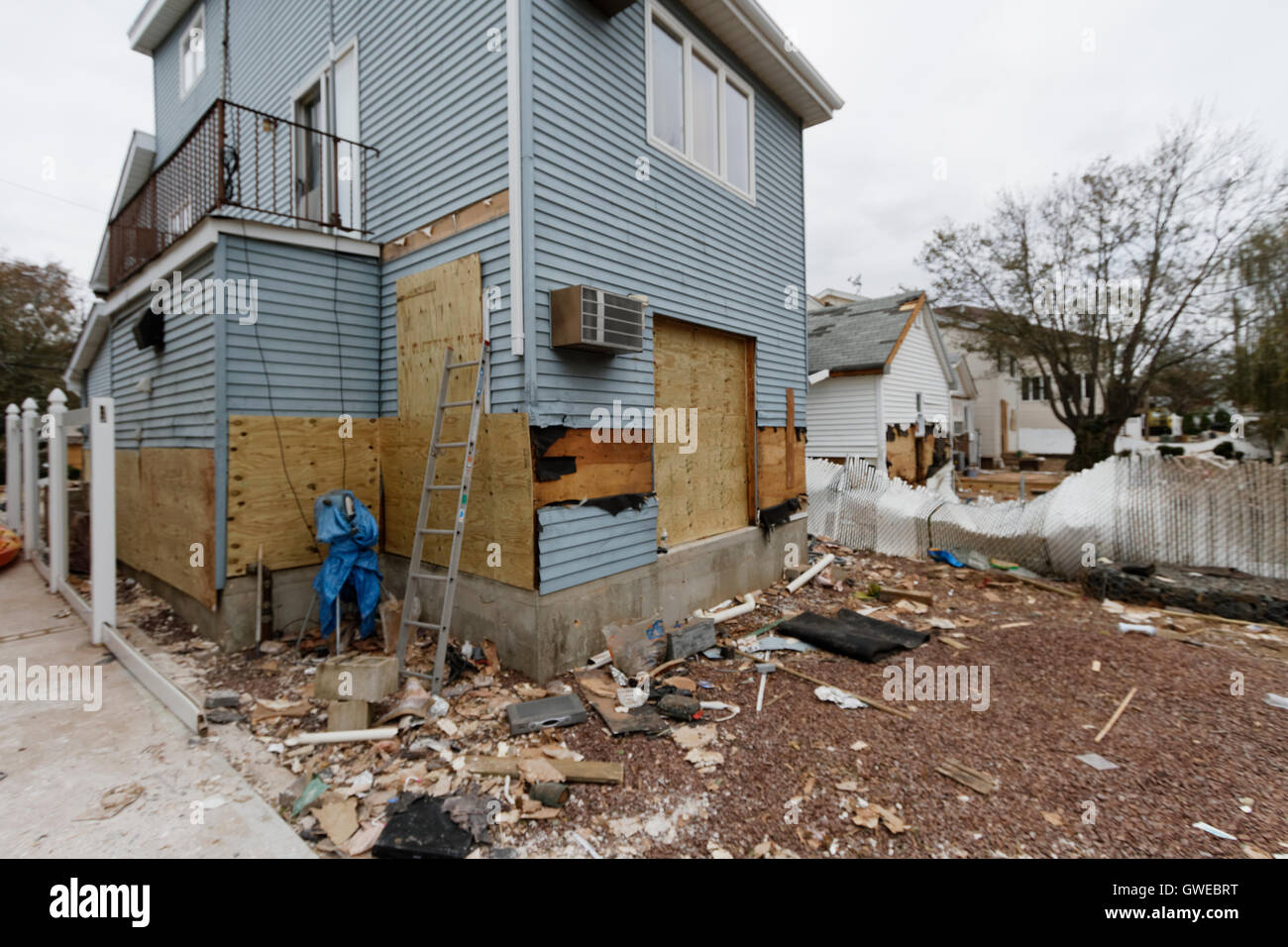 STATEN ISLAND, USA - NOVEMBER 4: The images of devastation caused by ...