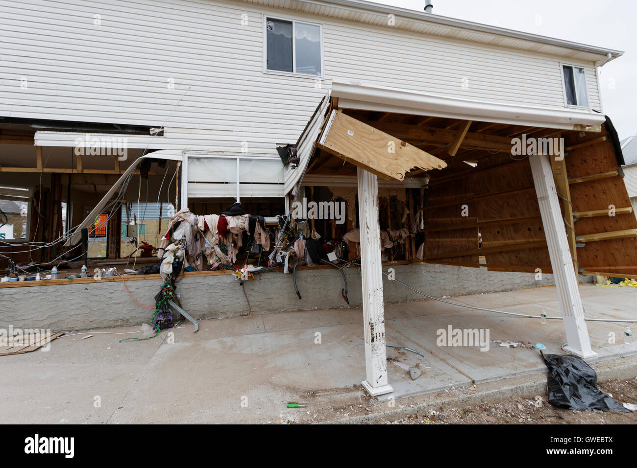 STATEN ISLAND, USA - NOVEMBER 4: The images of devastation caused by ...