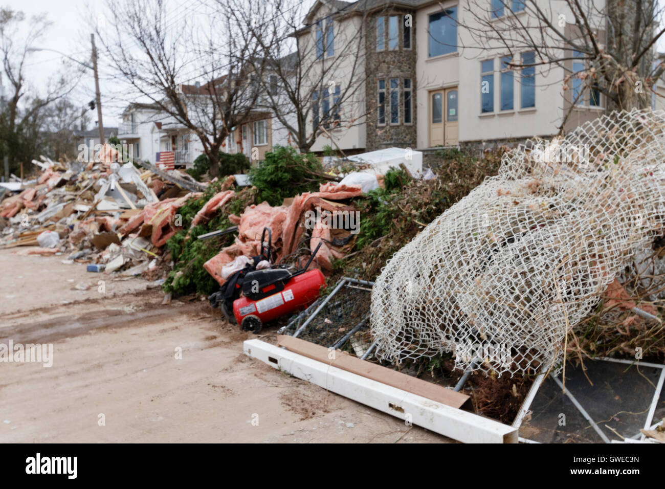 STATEN ISLAND, USA - NOVEMBER 4: The images of devastation caused by ...