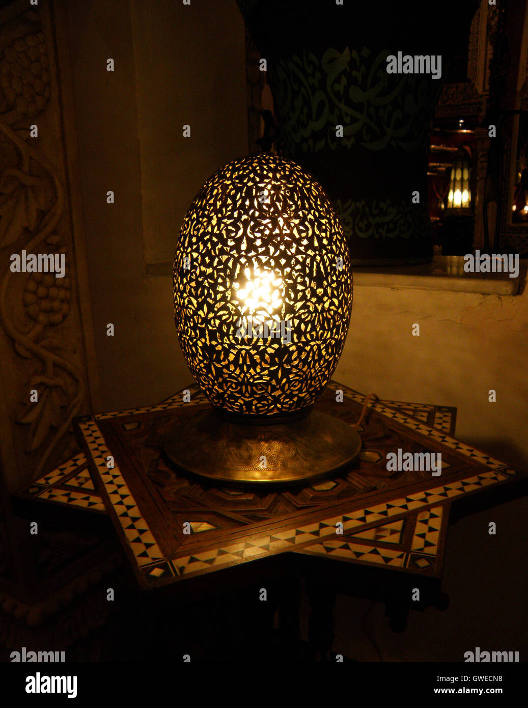 Moroccan Traditional Style Lamp Stock Photo - Alamy
