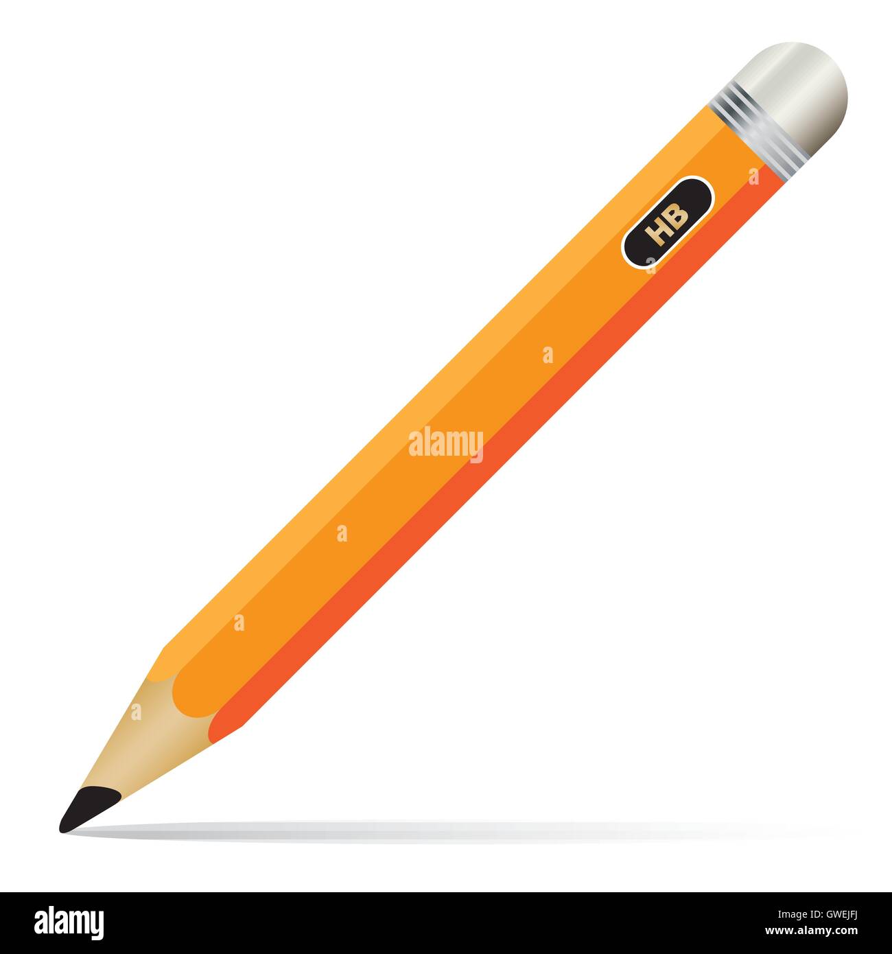 pencil, vector, color, illustration, set, white, office, design ...